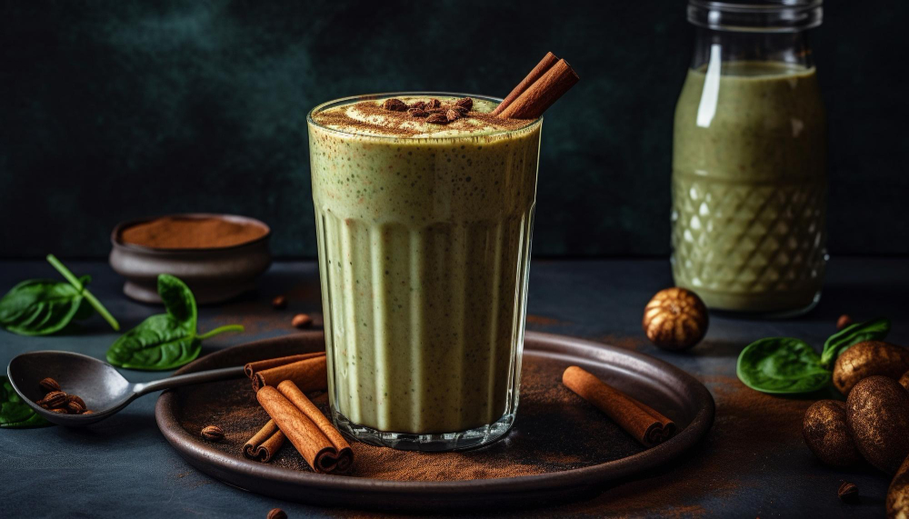 Matcha zöld tea turmix: A matcha, banán, spenót és kókusztej kombinációja